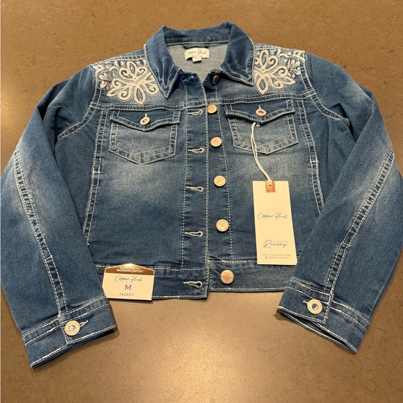Copper Flash | Jackets & Coats | Nwt Copper Flash Womans Faded Denim ...